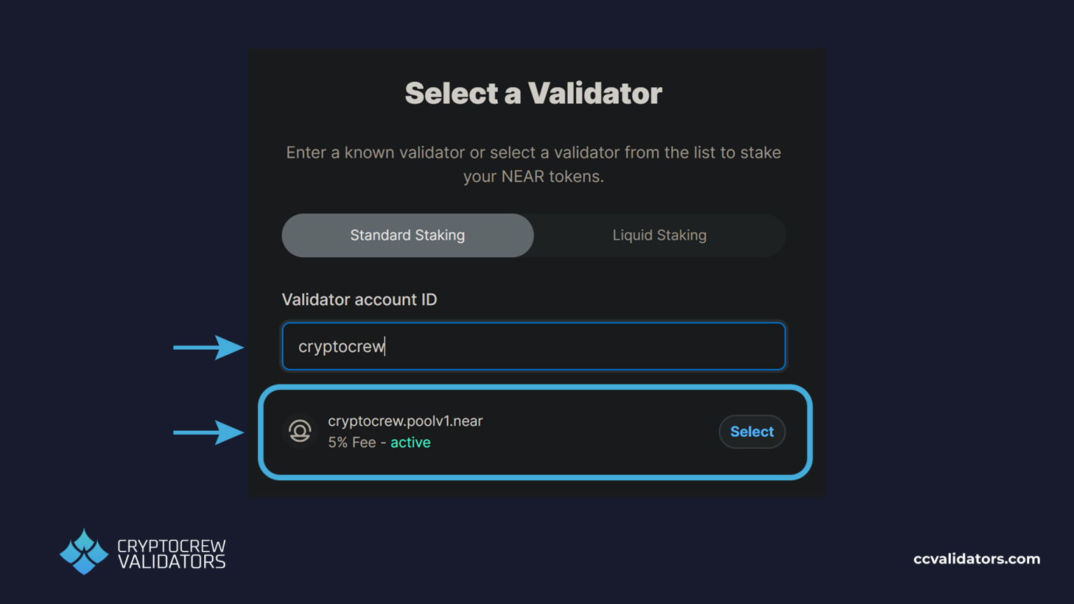How to Stake Your NEAR Tokens on Desktop