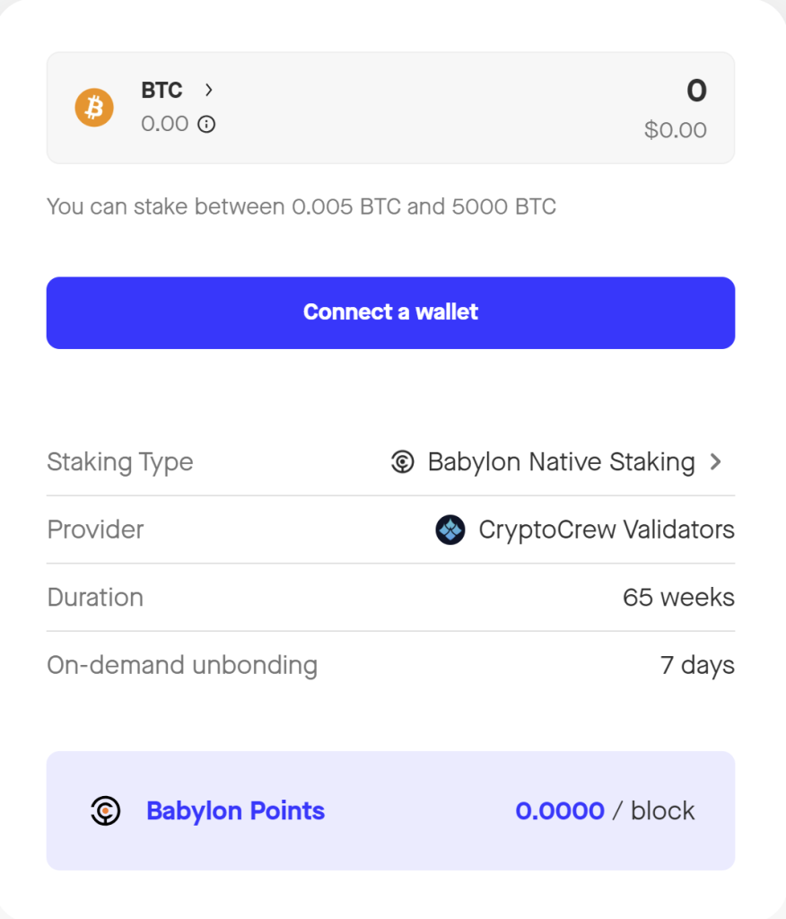 Babylon Bitcoin Staking Phase-1, Cap-3: Staking Tutorial